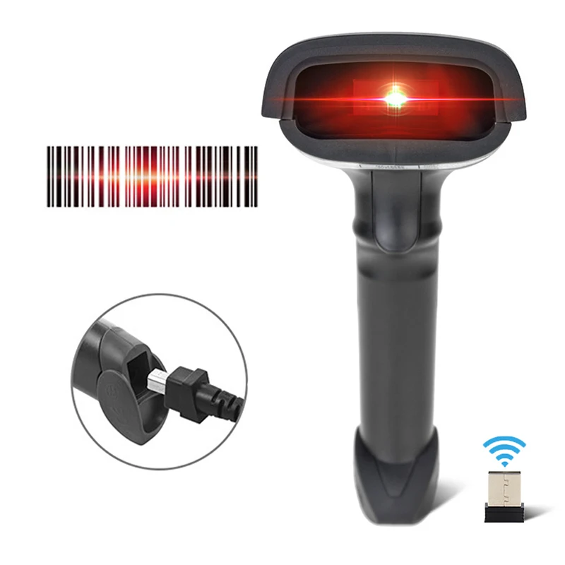 Wireless scanner laser barcode label barcode scanning gun wireless ...