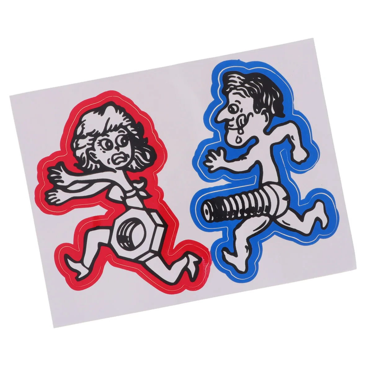 Men Chase Women Nuts Bolts Car Sticker Personalized Funny Stickers ...