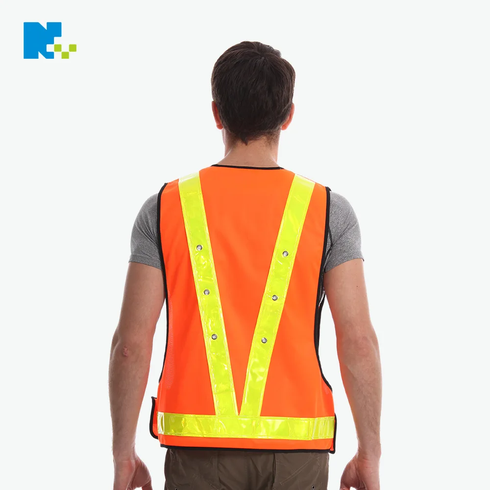 Customizable LED Reflective Vest Night Construction Highlight ...