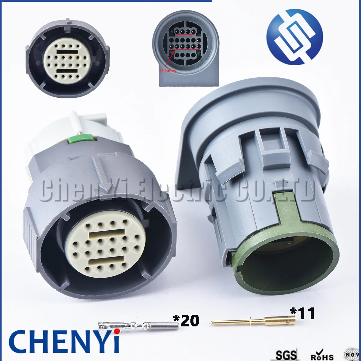 20-Pin-female-11-Pin-male-Waterproof-Automobile-Connector-Urea-Pump ...