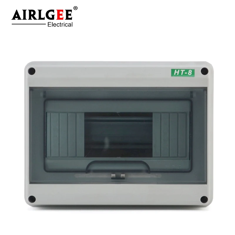 8 way IP65 waterproof HT-8 way plastic distribution box circuit breaker ...