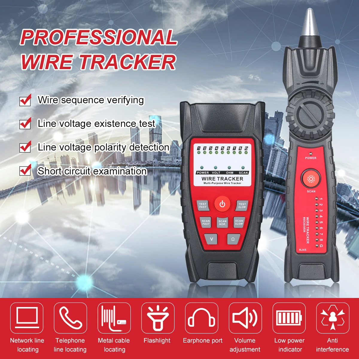 Wire-Tracker-Portable-RJ11-RJ45-Cable-Tester-Telephone-Network-Line ...