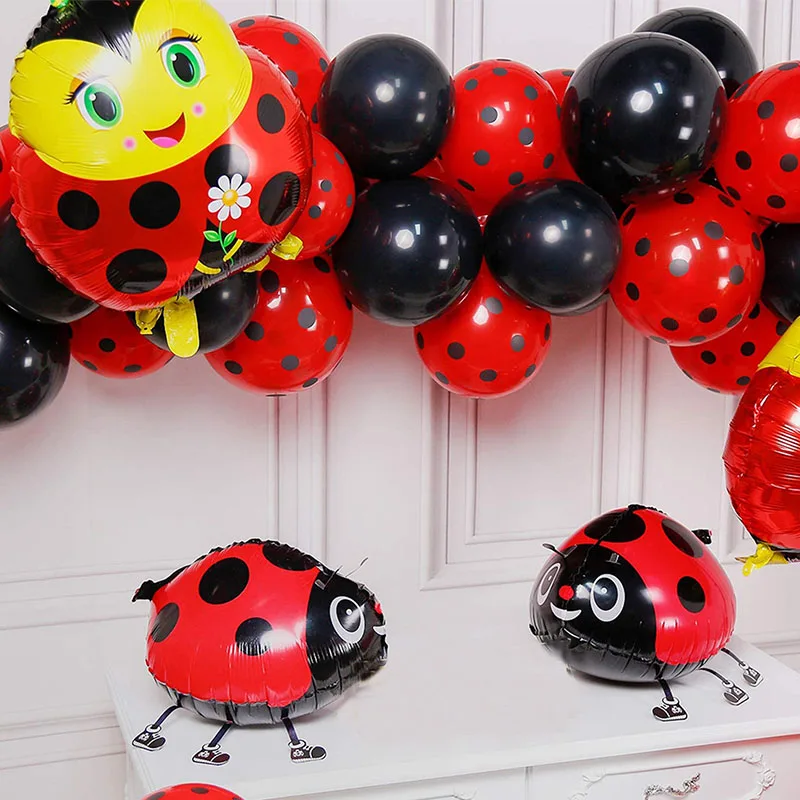 Ladybug Baby Shower Balloon Decorations