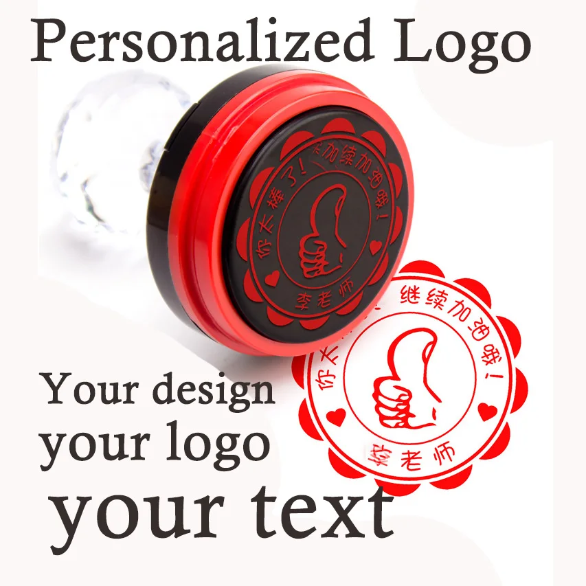 Circle-Rectangle-Personalized-Logo-Customized-Photosensitive-ink-Stamp ...