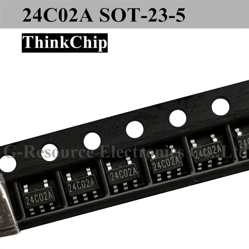 (100pcs) 24c02a 24c02 At24c02 Sot23-5 Eeprom Memory 24c02s Sot23 ...