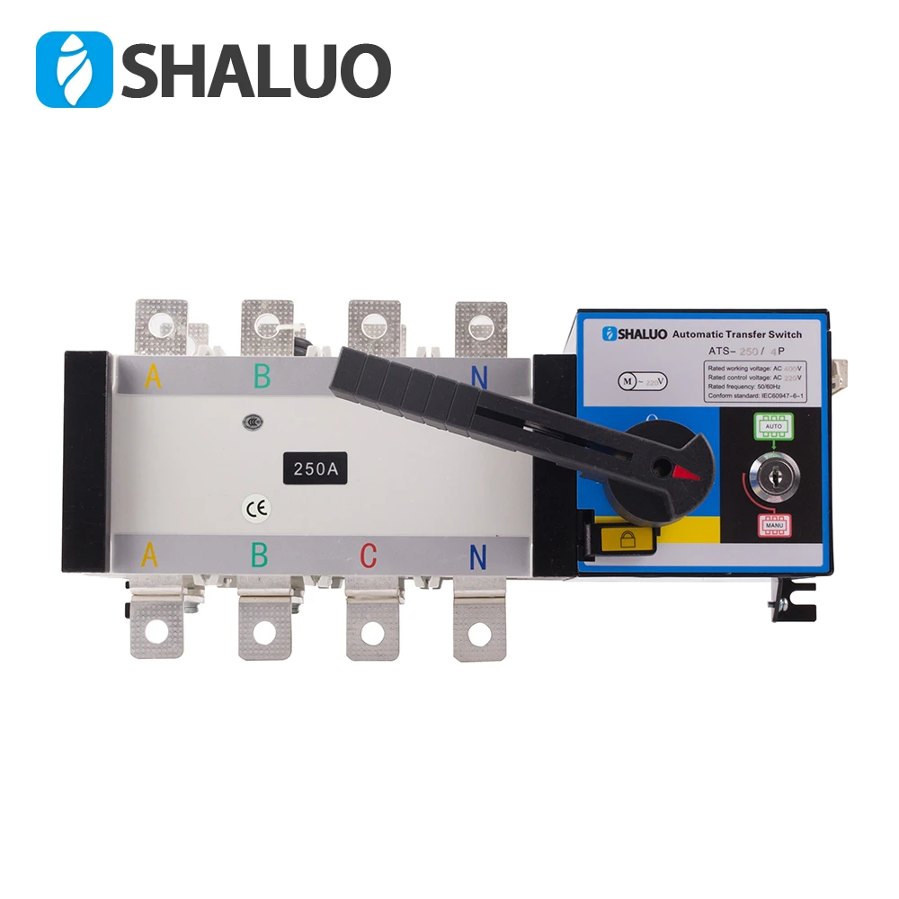 4p 250a Ats Dual Power Automatic Transfer Switch Universal 220v Ac ...