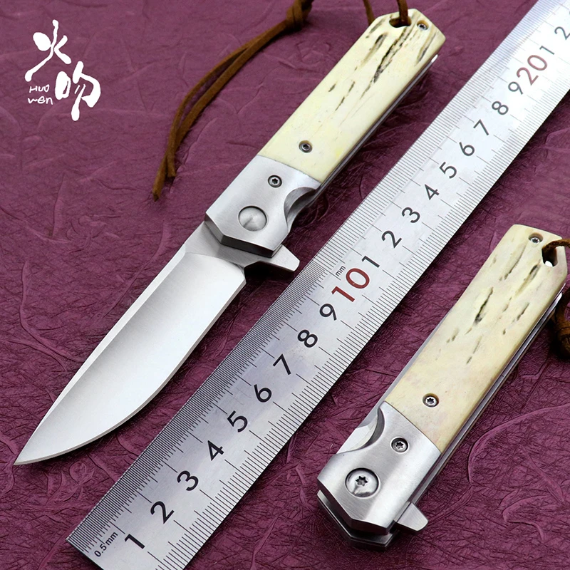 Huowen Bearing Flipper Pocket Knife Outdoor High Hardness Dc53 Steel ...