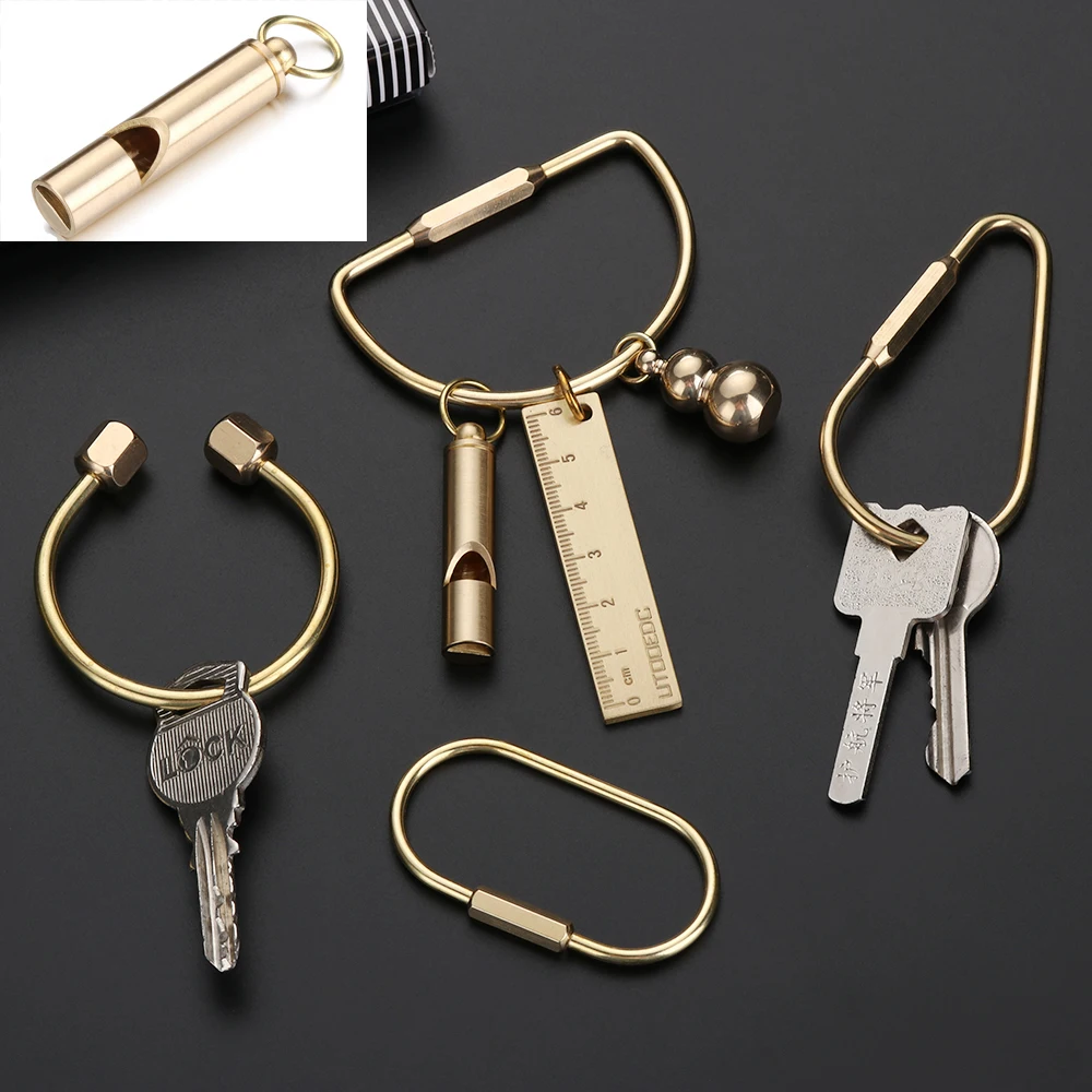 Creative Portable Brass Keychain Portable Unique DIY Craft Tools ...