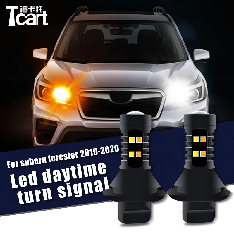 Tcart 2pcs T20 Wy21w 7440 Led Drl Light Daytime Running Light Turn ...