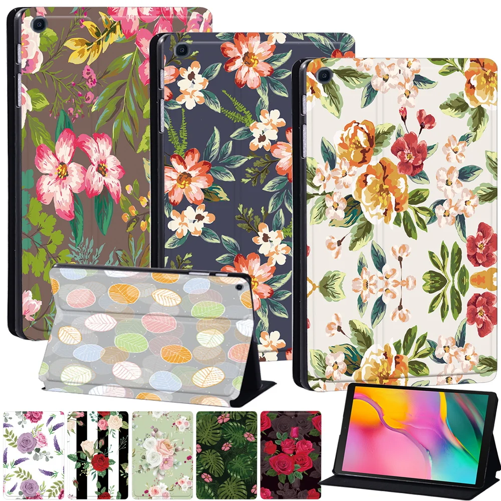 Funda de cuero plegable para tableta Samsung Galaxy Tab A7 10,4 2020 T500/Tab A 8,0 2019/Tab A ...