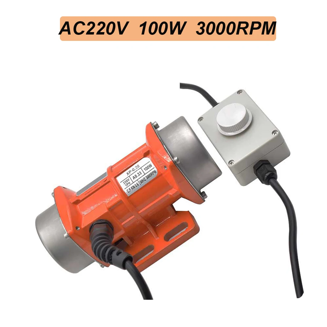 Ac 220v Vibration Motor 100w With Speed Governor For Concrete Vibrating ...