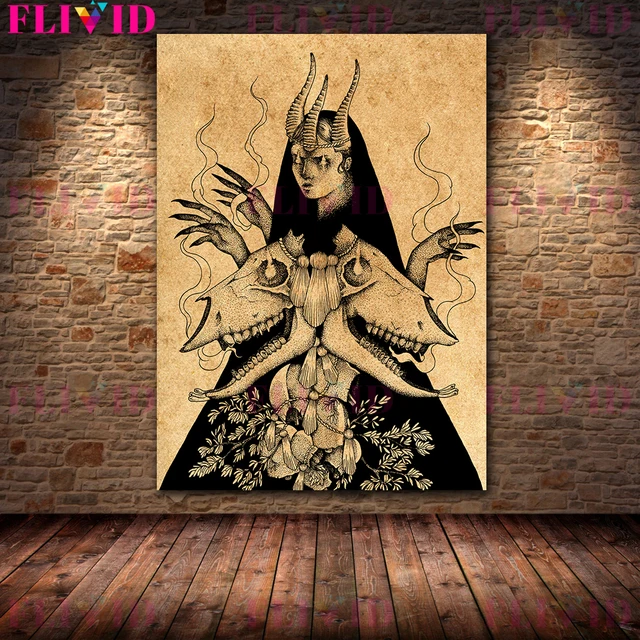 Satanic Ritual Painting