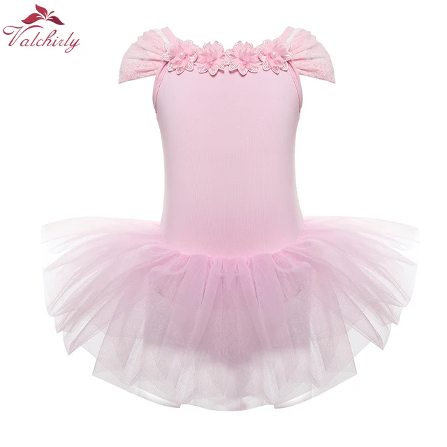 New Design Kids Flower Ballet Dress Party Dance Wear Girls Ballerina ...