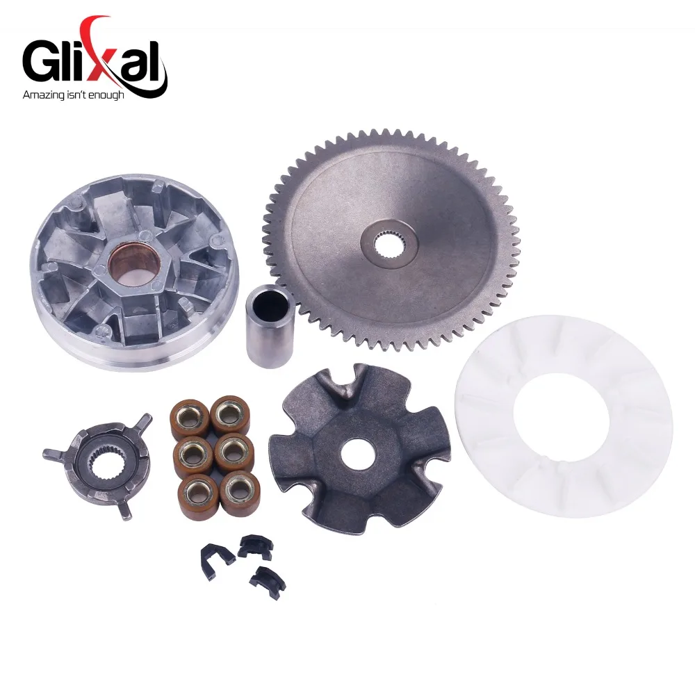 Glixal Gy6 49cc 50cc Chinese Scooter Moped Complete Variator Kit Front ...