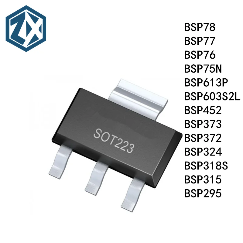 10 개 BSP78 BSP77 BSP76 BSP75N BSP613P BSP603S2L BSP452 BSP373 BSP372 ...