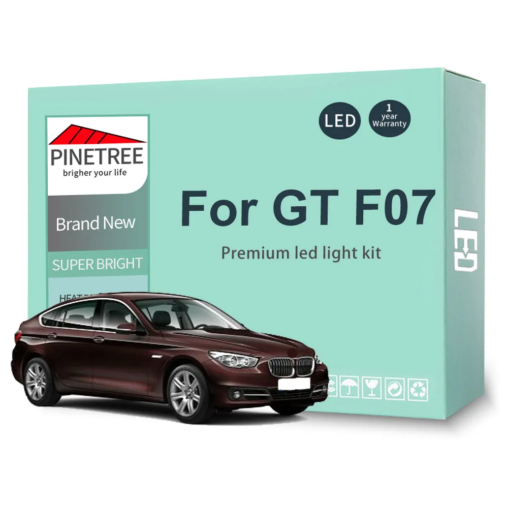 26Pcs Canbus Led 인테리어 조명 키트 BMW 5 시리즈 GT 5GT F07 528i 535i 550i GT 520d ...