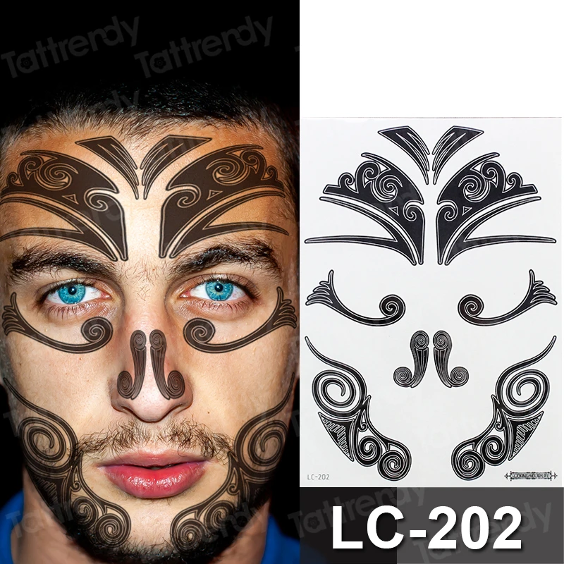 Tribal Face Tattoos For Men