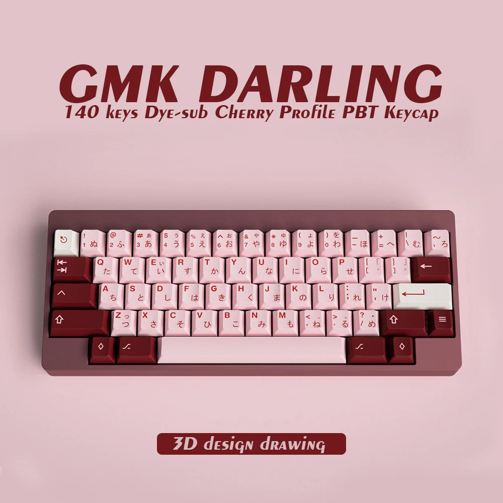 GMK-Darling-Large-Set-Cherry-Profile-DYE-SUB-PBT-Keycap-Japanese ...