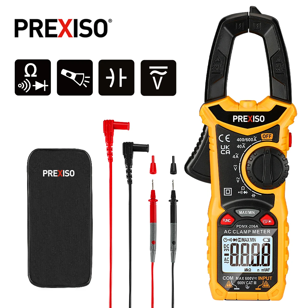 Current Meter | Clamp Meter | Multimeter | Tester - Ac/dc Current Lcd ...