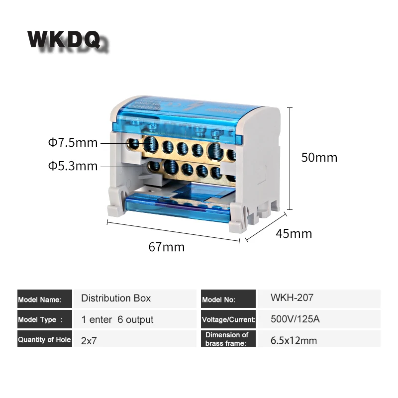 WKH207-Din-Rail-Terminal-Blocks-Modular-Power-Distribution-Block ...
