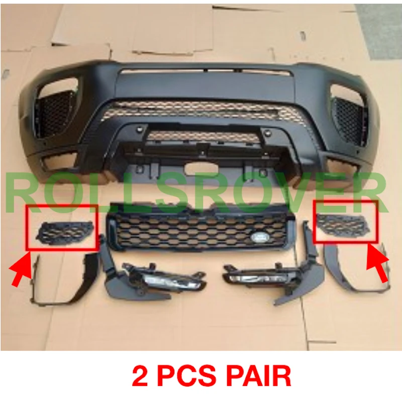 Rollsrover par de amortecedores dianteiros, grade lateral inferior de ...