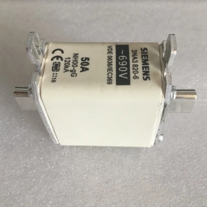 Nh00 Fuse 3na3820-6 690v 50a Low Voltage Fuse For Motor Short Circuit ...