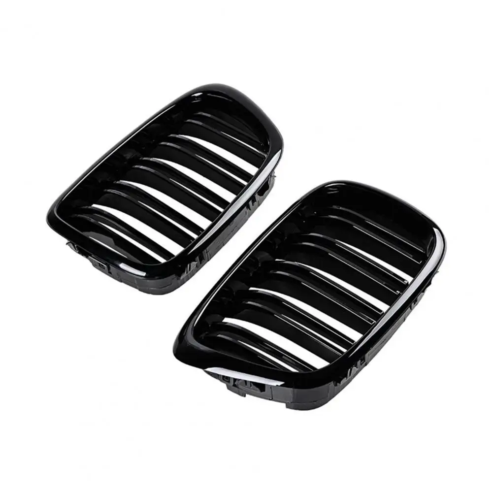 차량용 듀얼 라인 그릴, 전문 광택 블랙, 쉬운 설치, 51137005837 / 51137005838 자동 그릴, BMW 5 ...