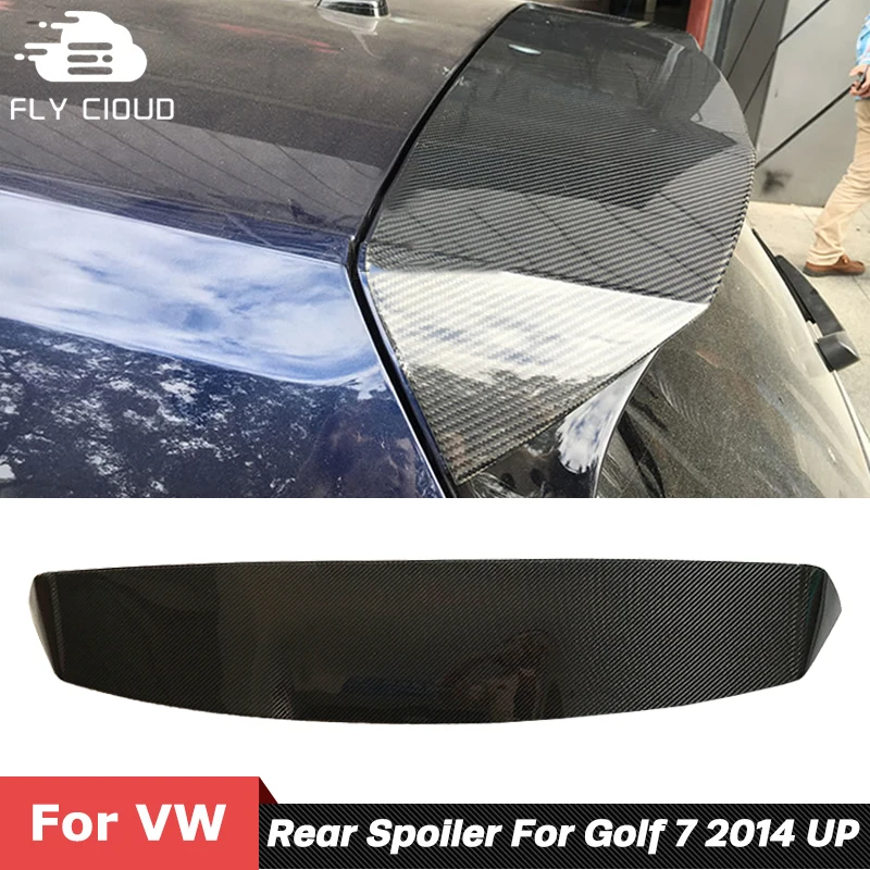 Carbon Fiber Material Back Trunk Wing Rear Roof Spoiler For Vw Golf 7 ...