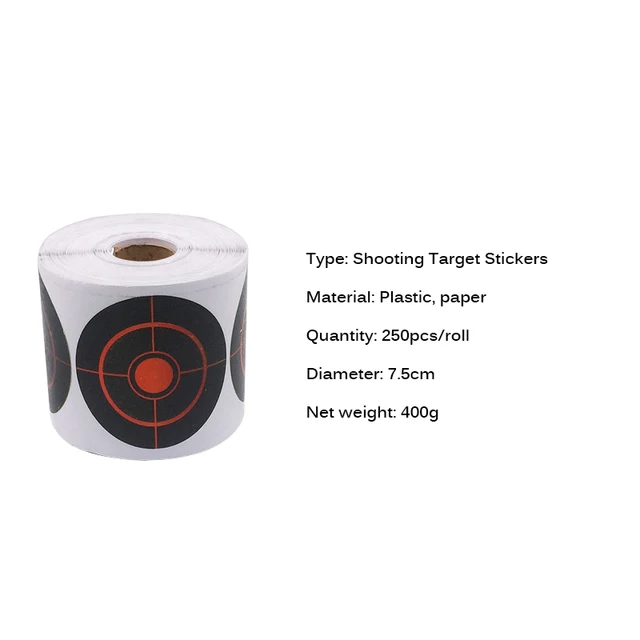 250 Pcs Shooting Target Sticker High Quality Long Lasting Shooting ...
