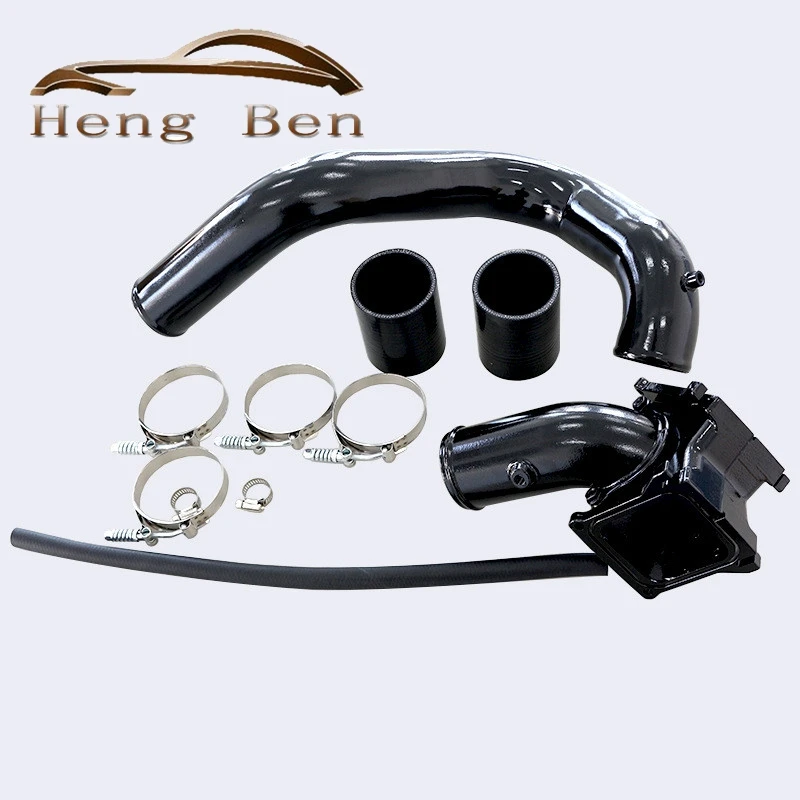LBZ LMM Duramax Diesel GRAY Intercooler Pipe&Y-Bridge Kit for 2006-2010 ...