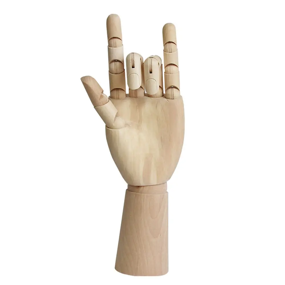 Wooden Artist Hand Model Mannequin Hand Model Movable Limbs Articulated ...