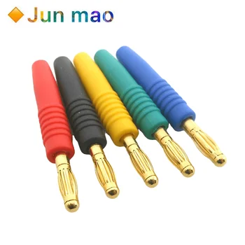 2PCS High quality copper plated 3mm banana male plug lantern banana ...