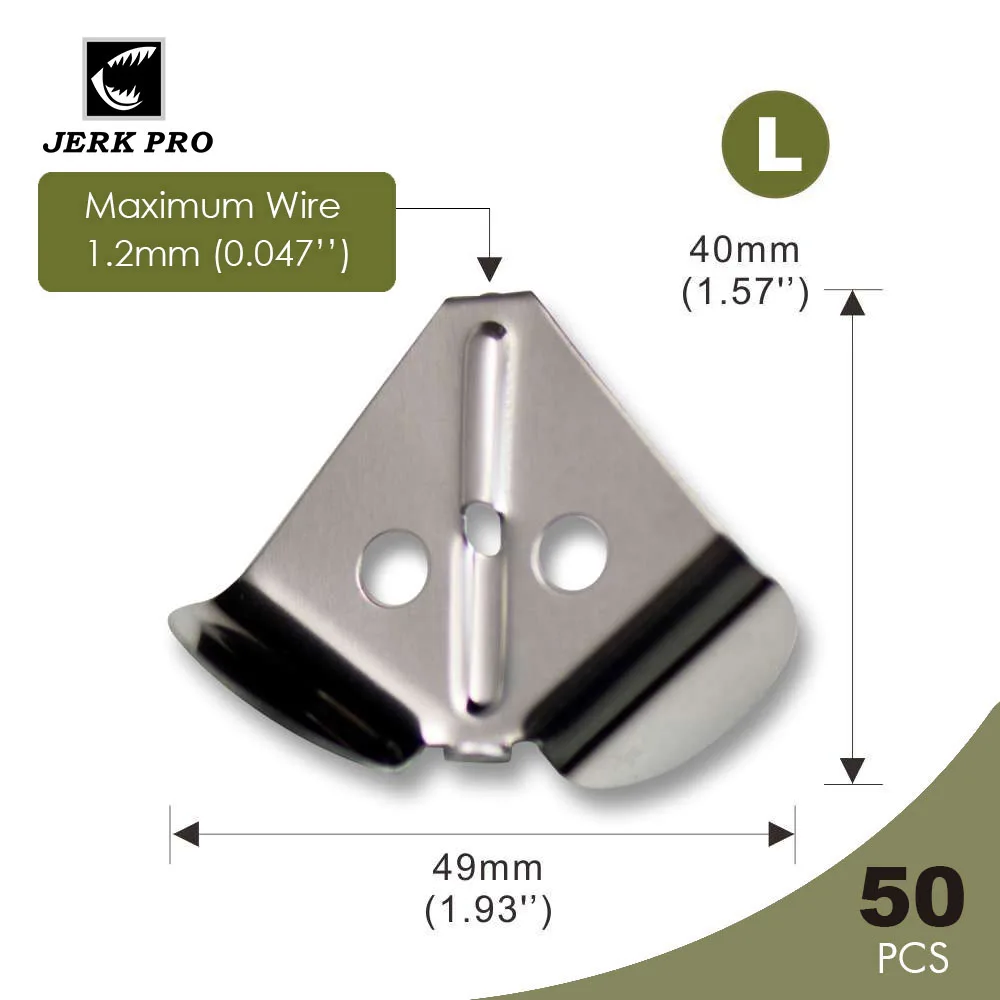 Jerk Pro 50pcs Size L Buzz Spinner Blade With Bubble Holes Aluminium ...