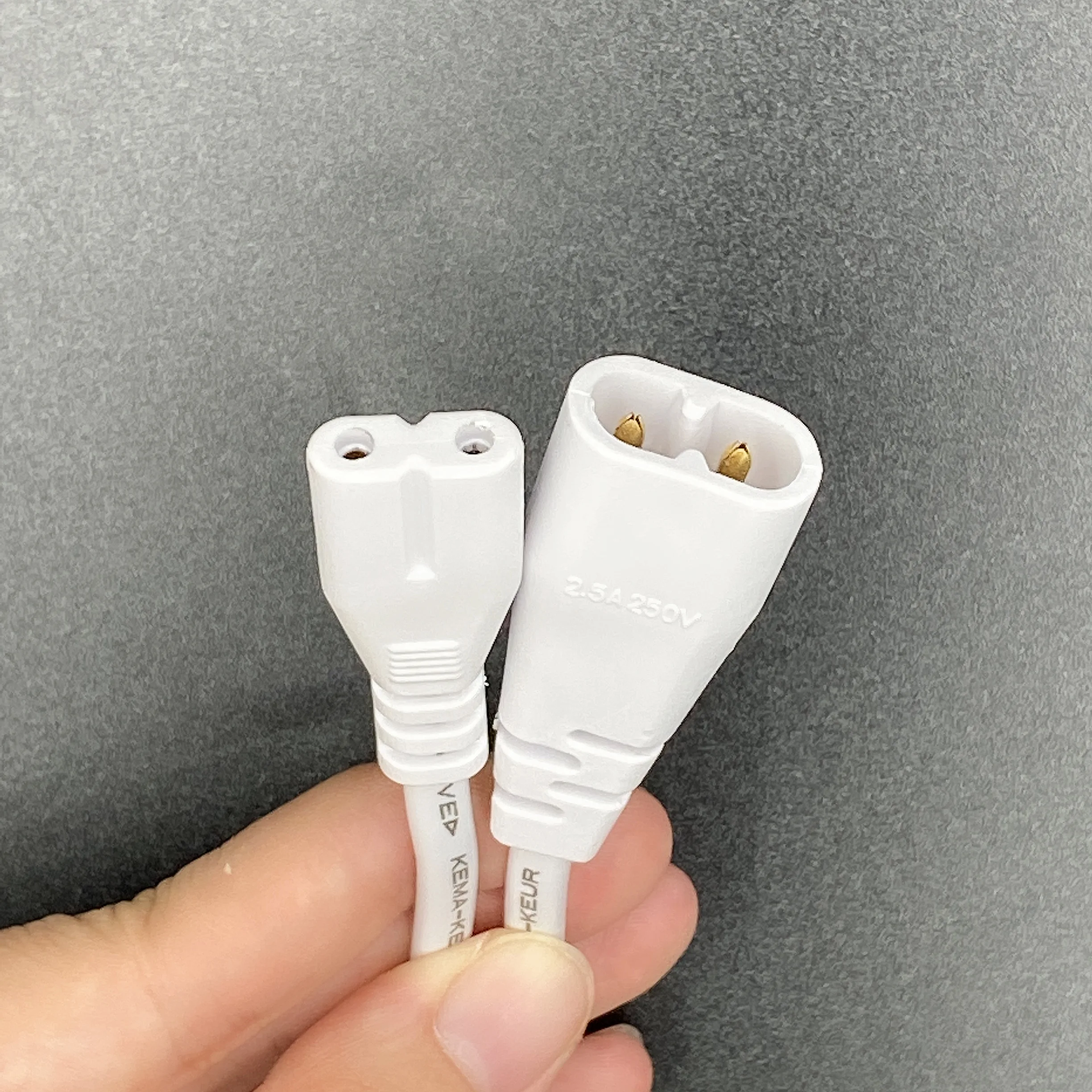 Iec 60320 C8 Plug To C7 Receptacle Male To Female Extension Power