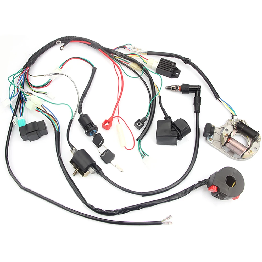 Mini Atv Cdi Ignition Complete Wiring Harness Cdi Ignition Set For ...