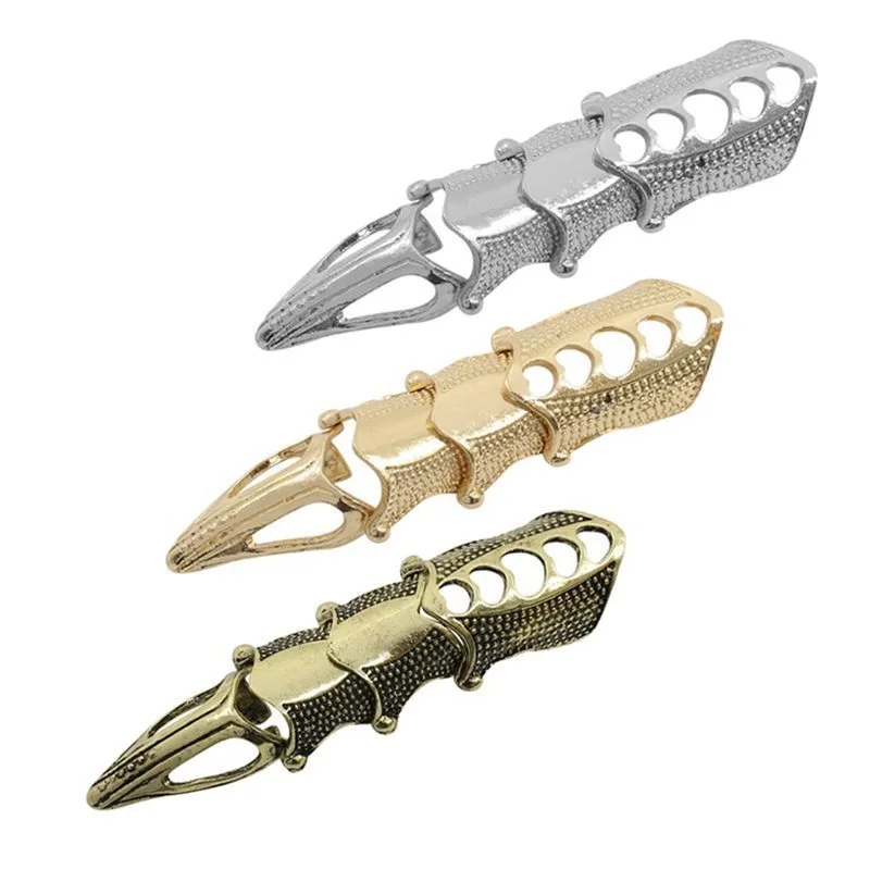 Metal Finger Rings Cosplay Accessories Golden Gothic Celestia Punk ...