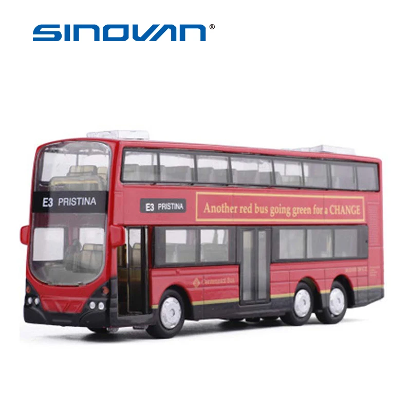 2-floor Diecast London Double Decker Bus Model Toy Cars Alloy Hongkong ...