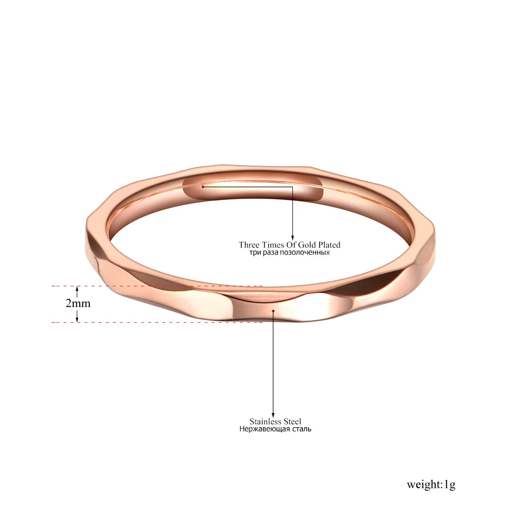 Rose Gold Simple Cute Cocktail Ring | Muduh Collection