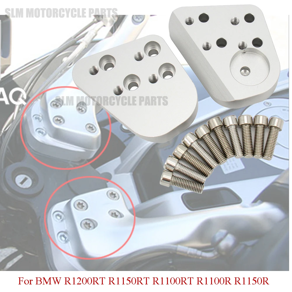 19MM Motorcycle Handle Bar Clamp Raised Extend Handlebar Mount Riser ...