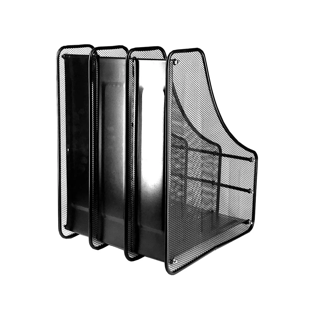 Office organizer Metal Mesh Nordic triangle simple 3 Compartment Metal ...