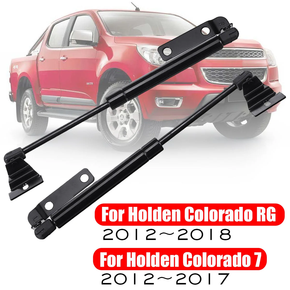 2pcs Car Front Bonnet Hood Gas Struts For Holden for Colorado RG 12 18 ...