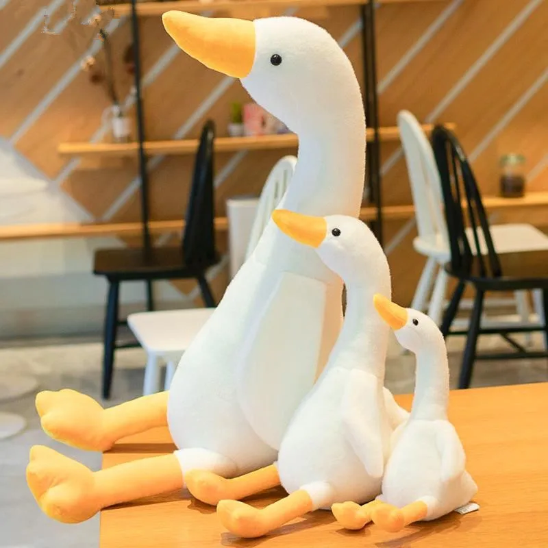 32-100cm-White-Duck-Plush-Toys-Giant-Pink-Duck-Sky-Long-Neck-Goose ...