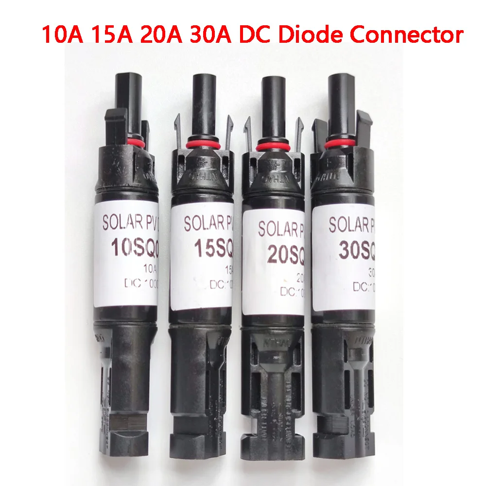 New Selling 10A 15A 20A 30A DC Diode Solar Plug Connector For PV System ...