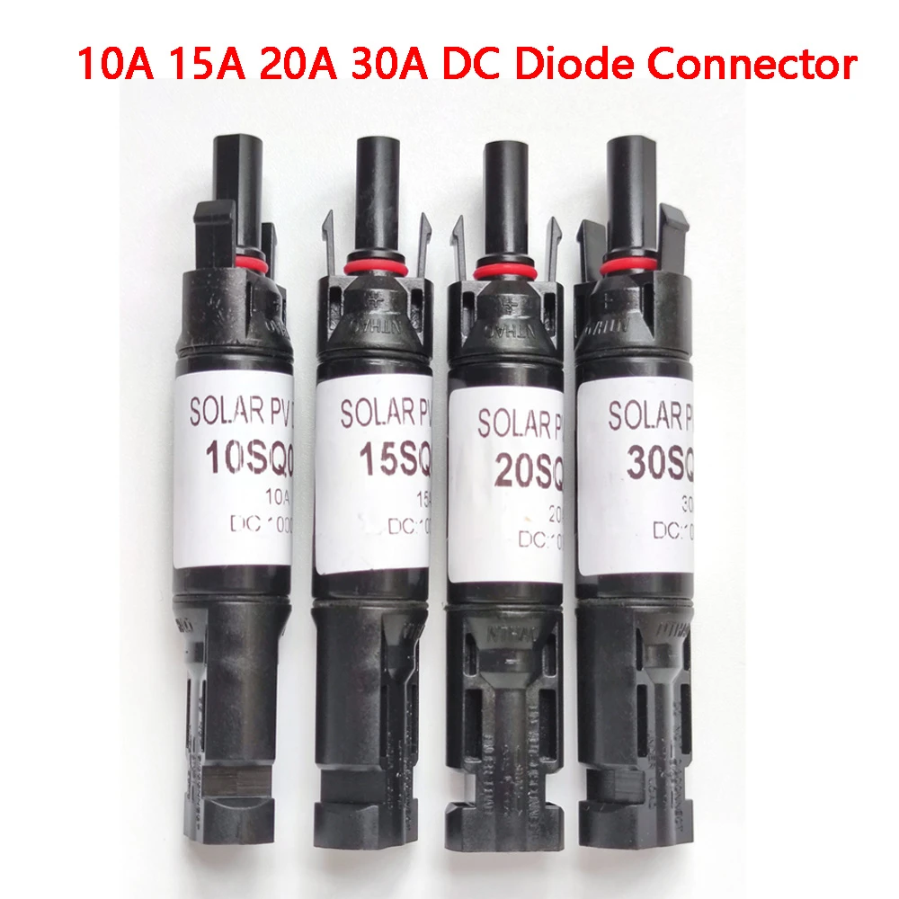 New Selling 10a 15a 20a 30a Dc Diode Solar Plug Connector For Pv System ...