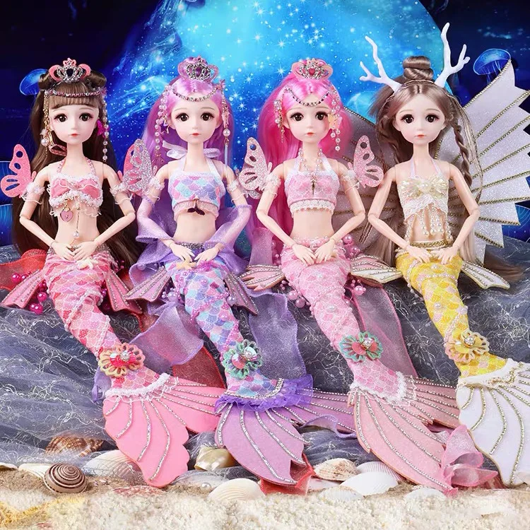 46cm Large BJD Mermaid Doll Princess Toy BJD Doll Set Girl Gift Box Bjd ...