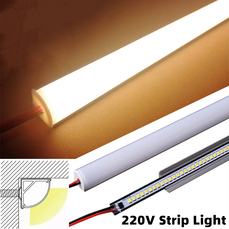 1-20pcs-0-5M-AC220V-V-type-LED-Corner-Strip-Lights-5W-Wall-Aluminum ...