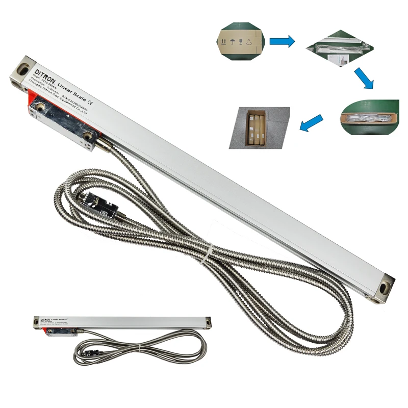 Codificador lineal de alta precisión, escala lineal de EIA 422 de Resolución de 0.1um (0,0001mm ...