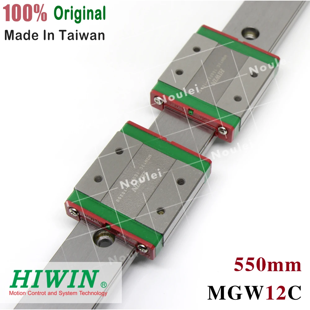 HIWIN MGW12C Linear สไลด์ของ MGW 12 550 มม.รางจากไต้หวันชิ้นส่วน CNC ...