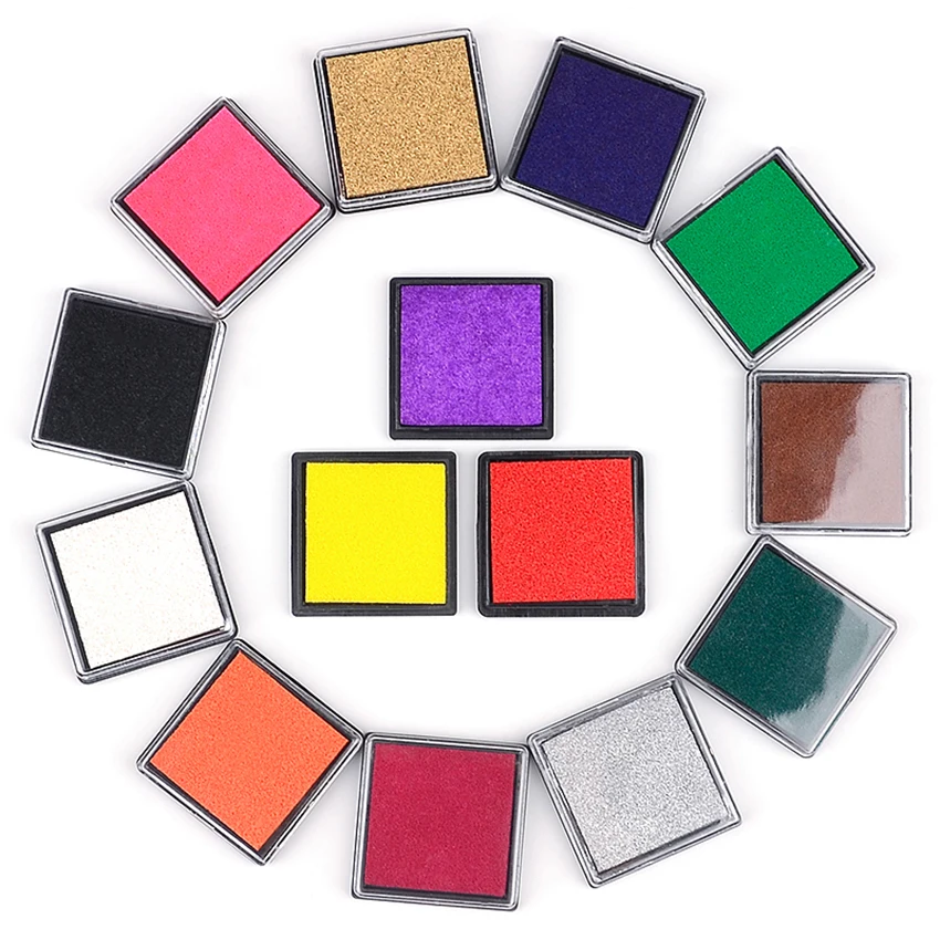 1PC-Craft-Ink-Pad-Stamps-Partner-DIY-Color-Rainbow-Finger-Ink-Pad-for ...