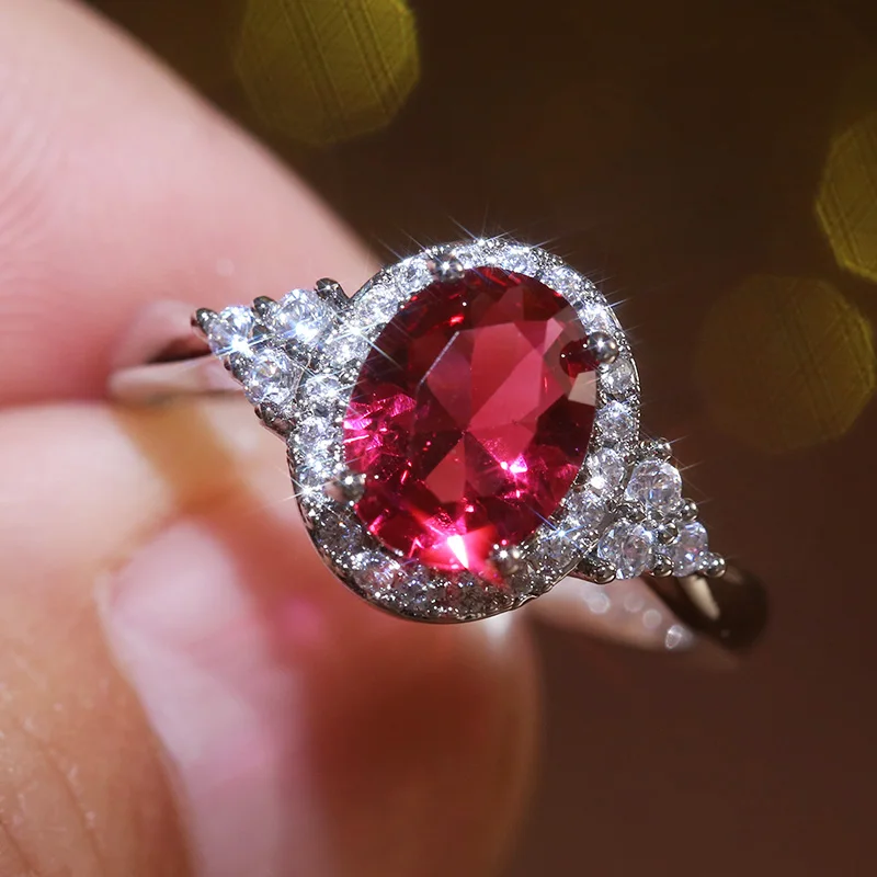 Antique Red Diamond Ring